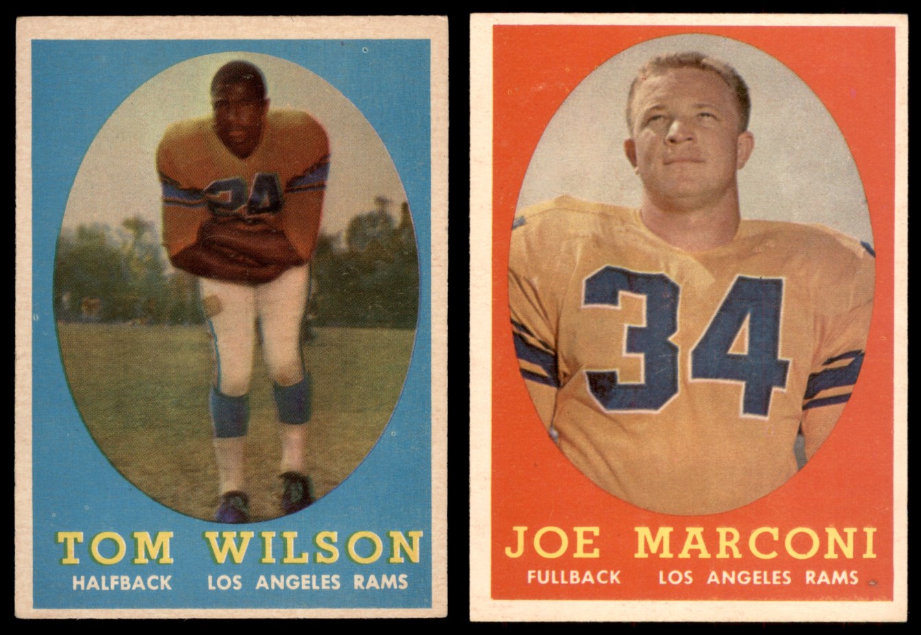 1958 Topps Los Angeles Rams Team Set 5 - EX | eBay