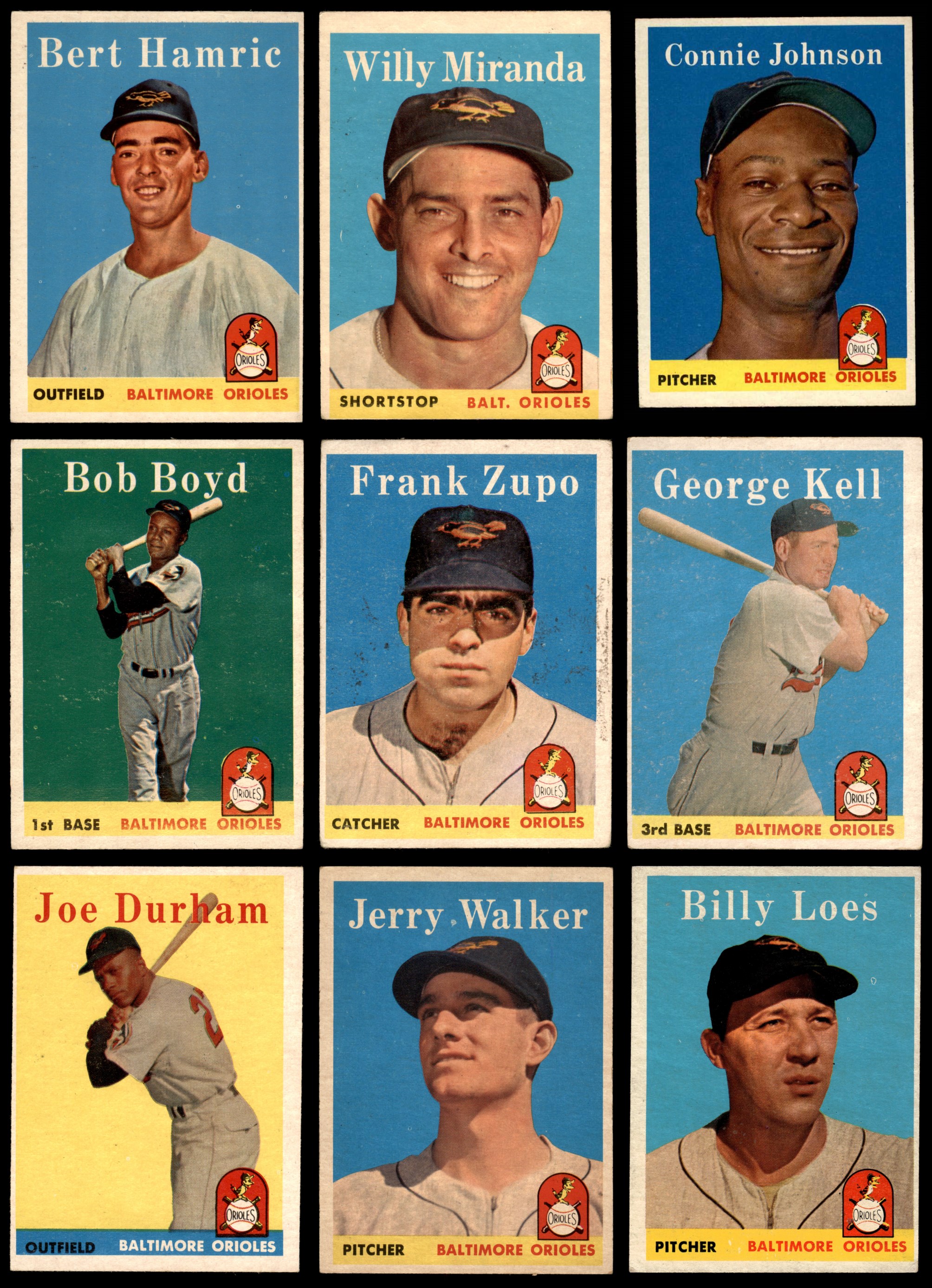 1958 Topps Baltimore Orioles Near Team Set 3 - VG (28 / 31 cards) | eBay