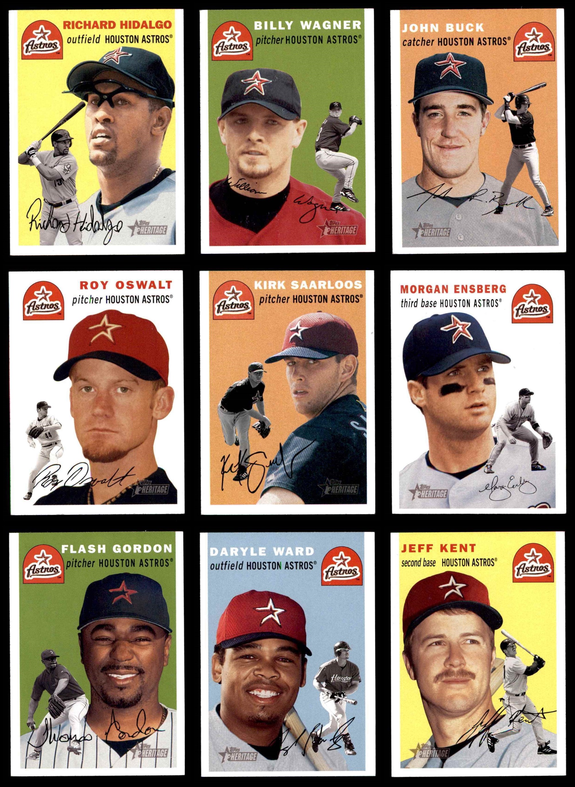 2003 Topps Heritage Houston Astros Almost Complete Team Set 8 - NM/MT ...