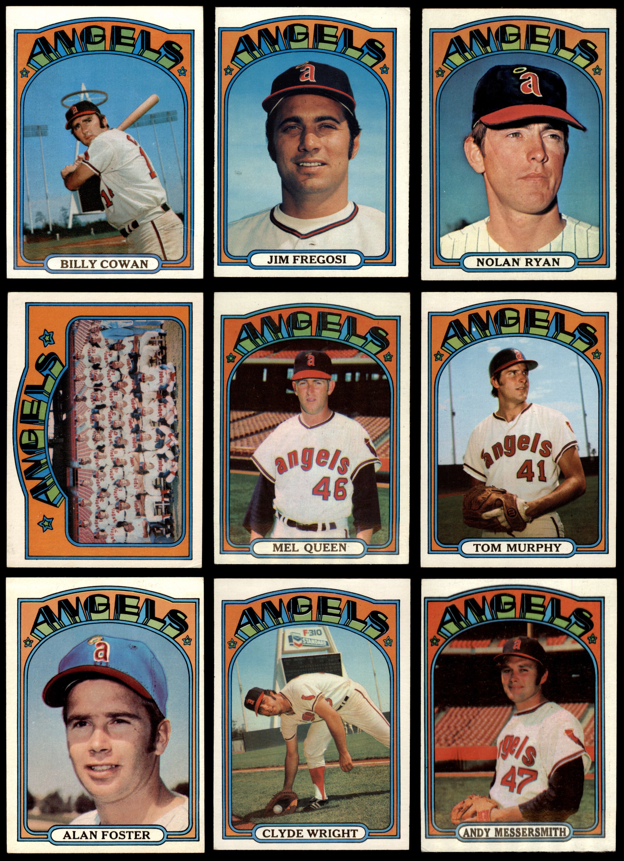 1972 Topps California Angels Team Set 6 - EX/MT | eBay