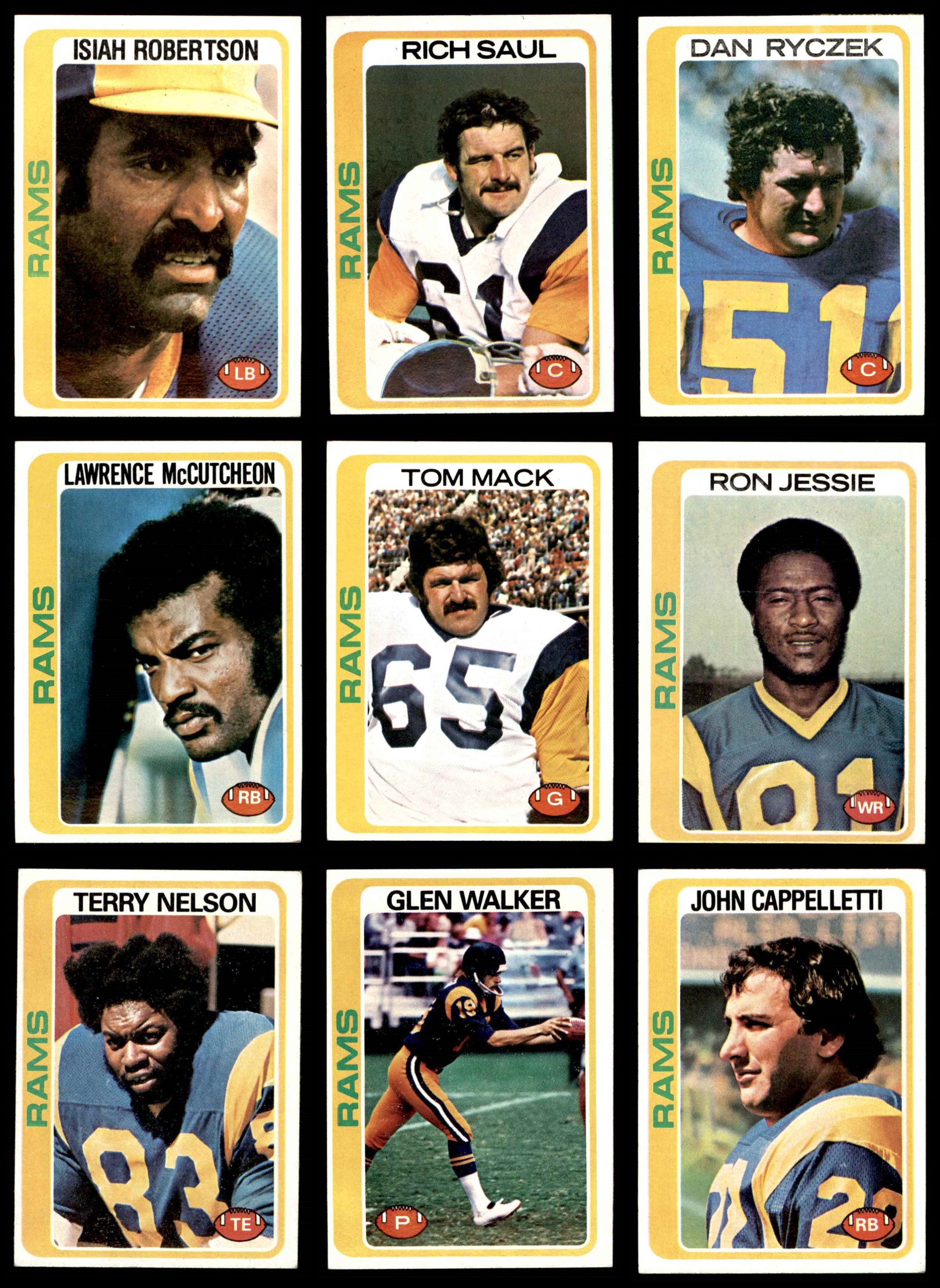 1978 Topps Los Angeles Rams Team Set 5.5 - EX+ | eBay