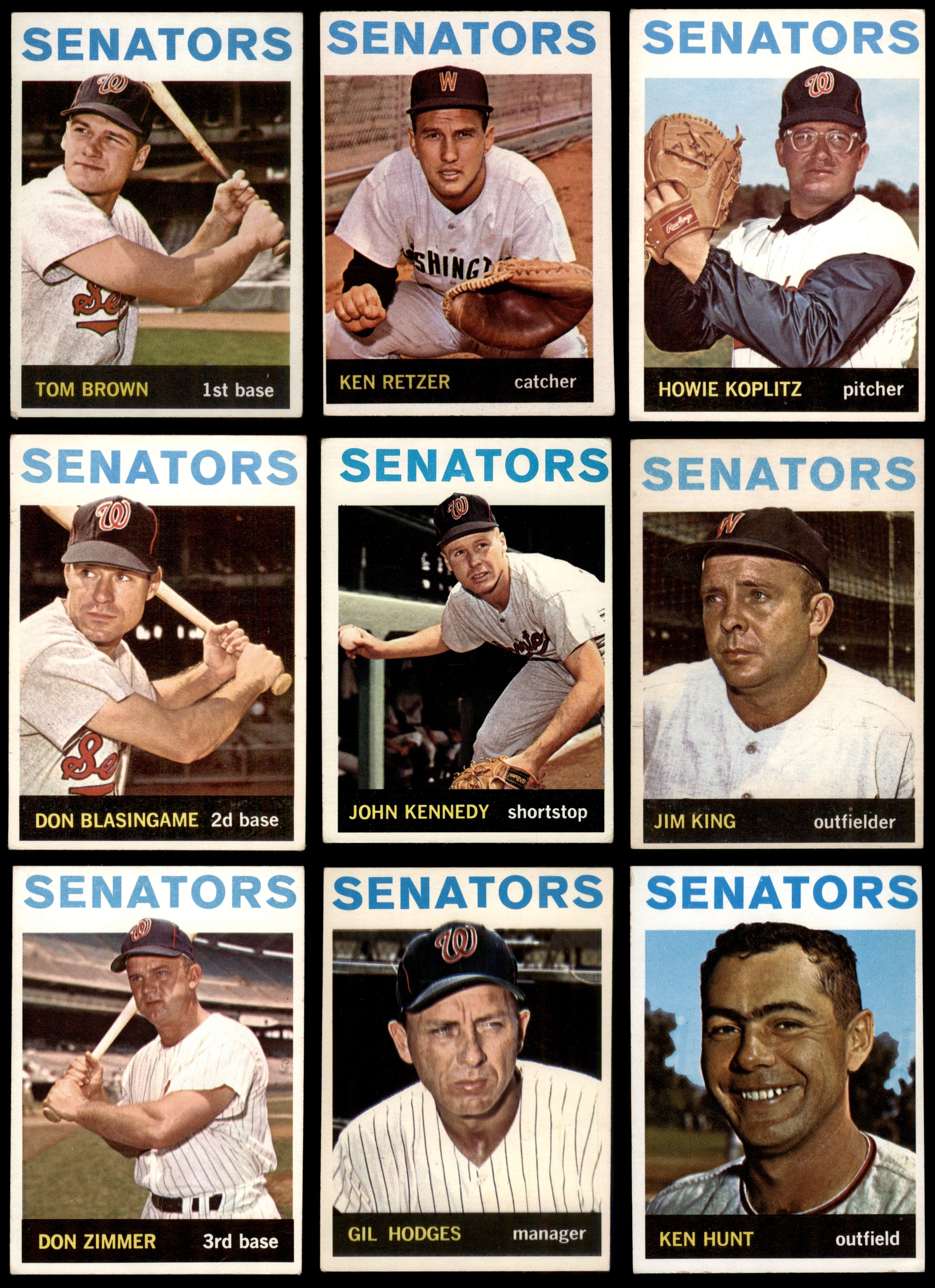 1964 Topps Washington Senators Team Set 5 - EX | eBay