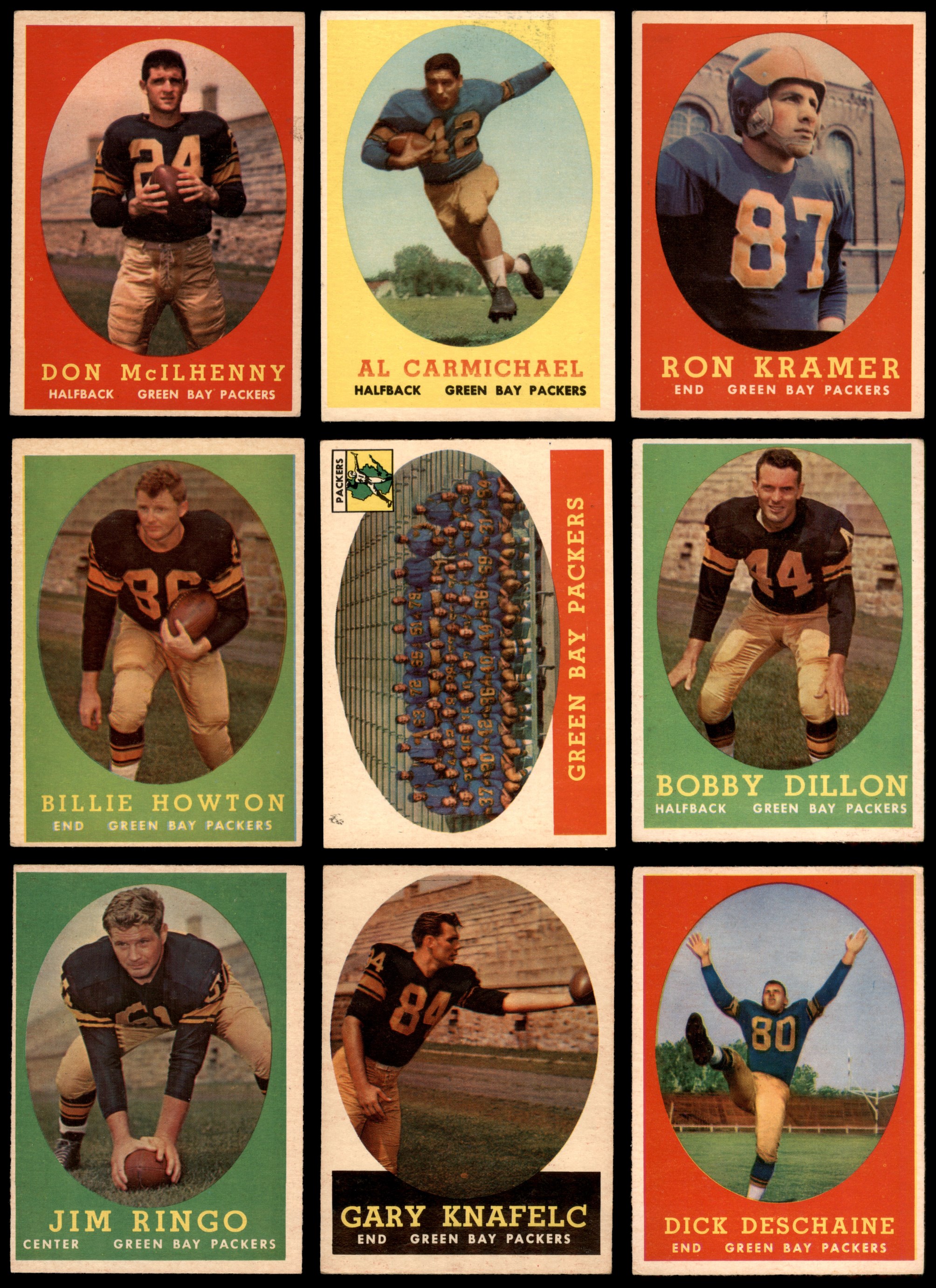 1958 Topps Green Bay Packers Team Set 4 - VG/EX 6538702 | eBay