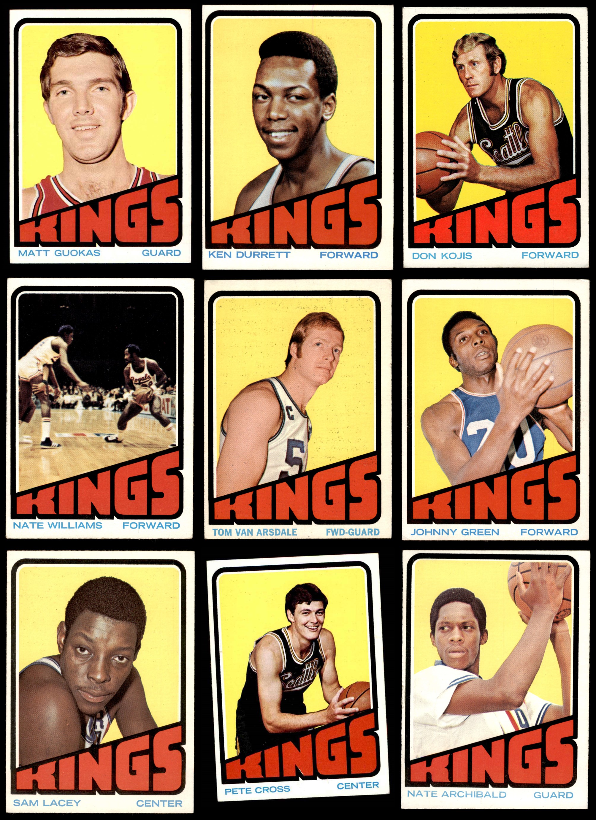 1972-73 Topps Kansas City-Omaha Kings Team Set 5 - EX | eBay