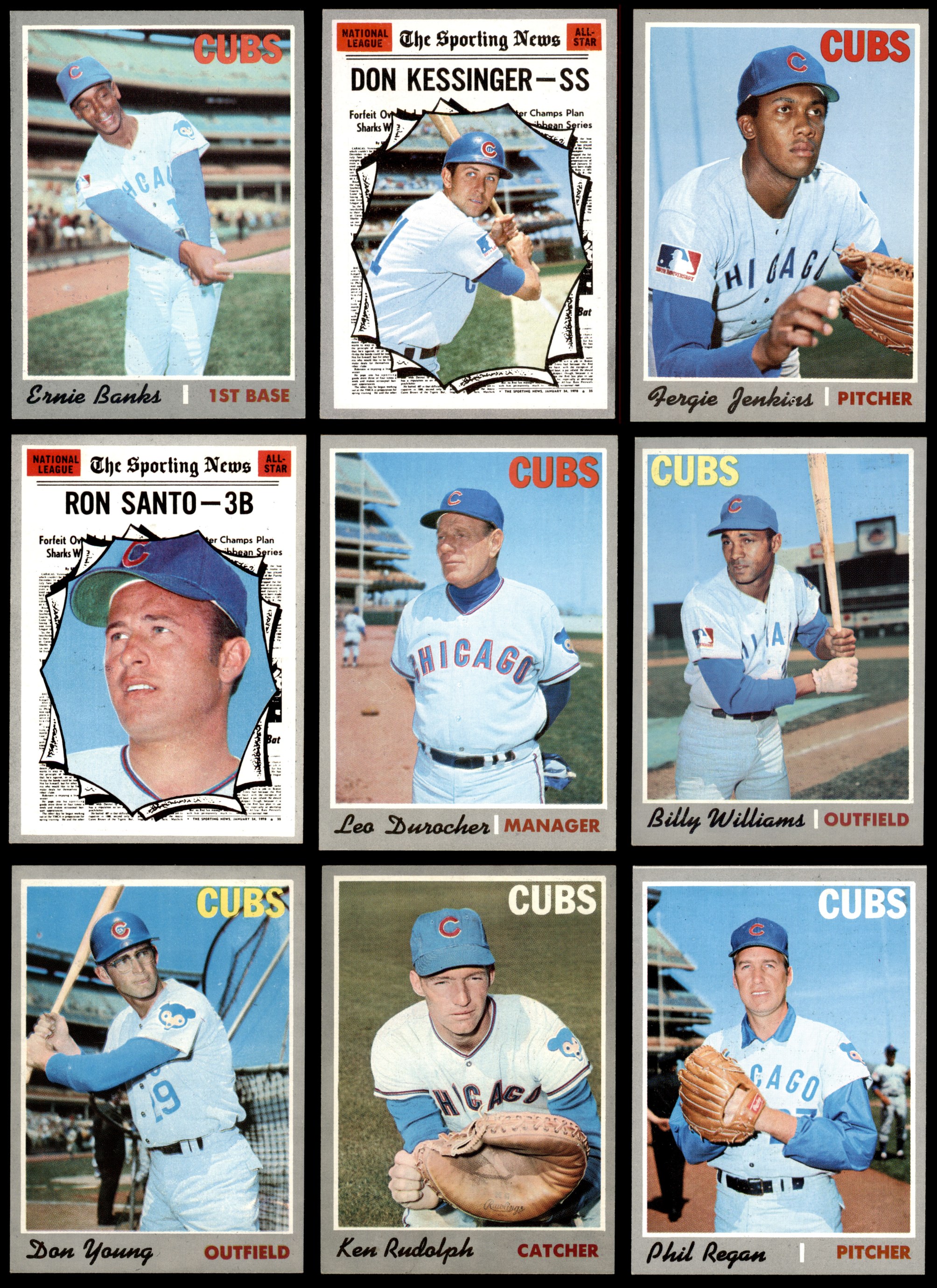 1970 Topps Chicago Cubs Team Set 8 - NM/MT 6774418 | eBay
