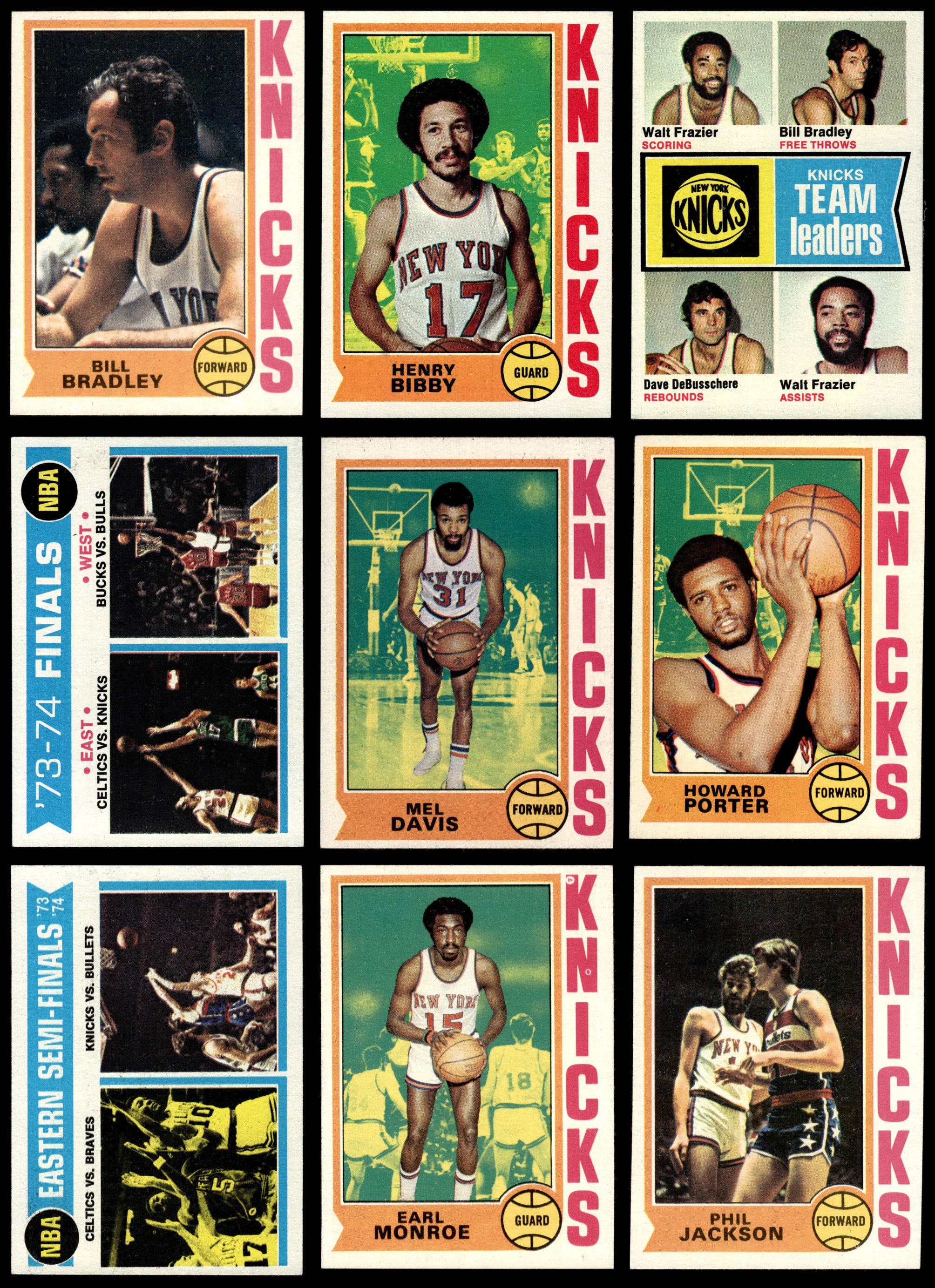 1974-75 Topps New York Knicks Team Set 7 - NM 6930584 | eBay