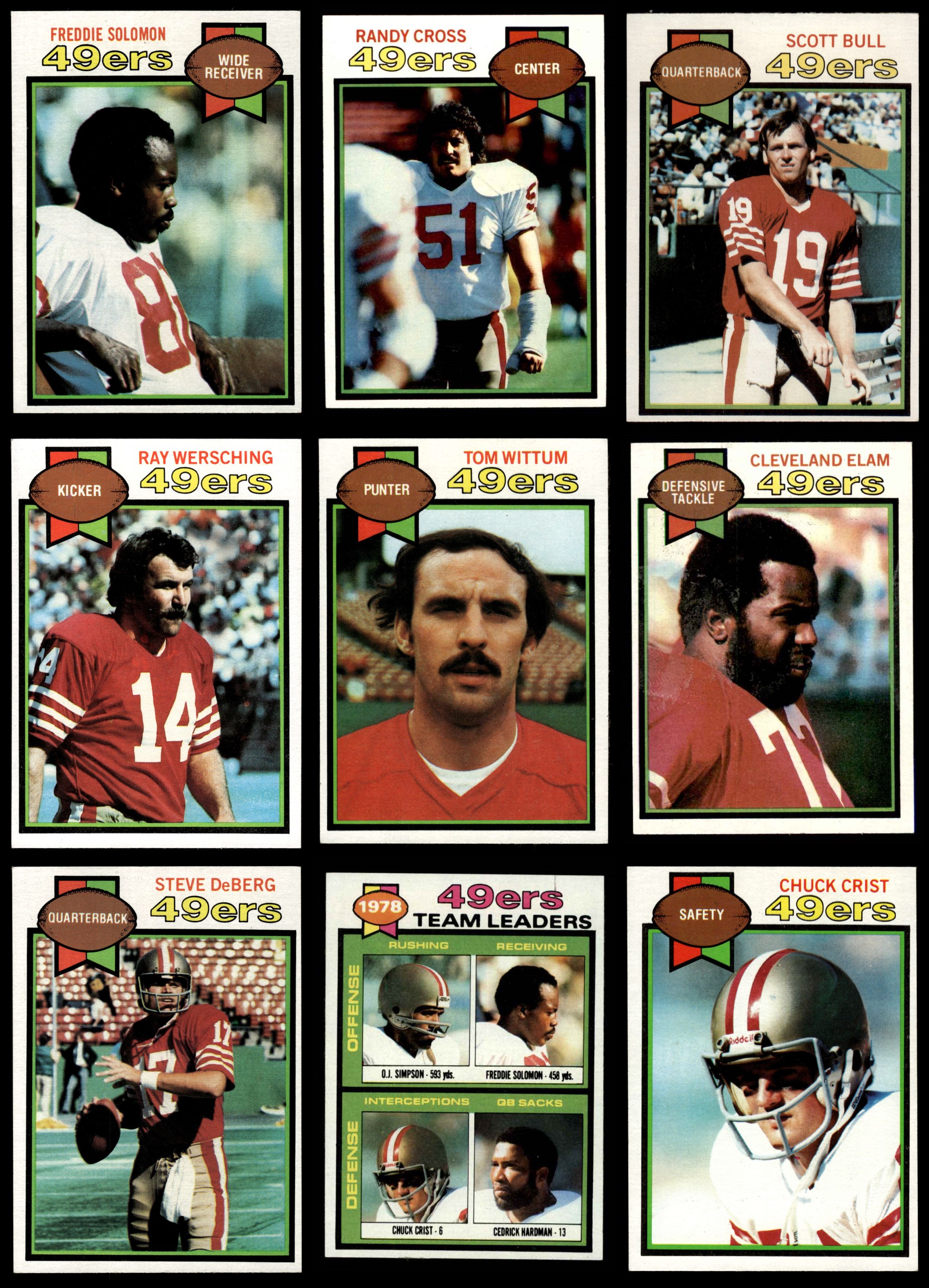 1979 Topps San Francisco 49ers Team Set 7.5 - NM+ 7134124 | eBay