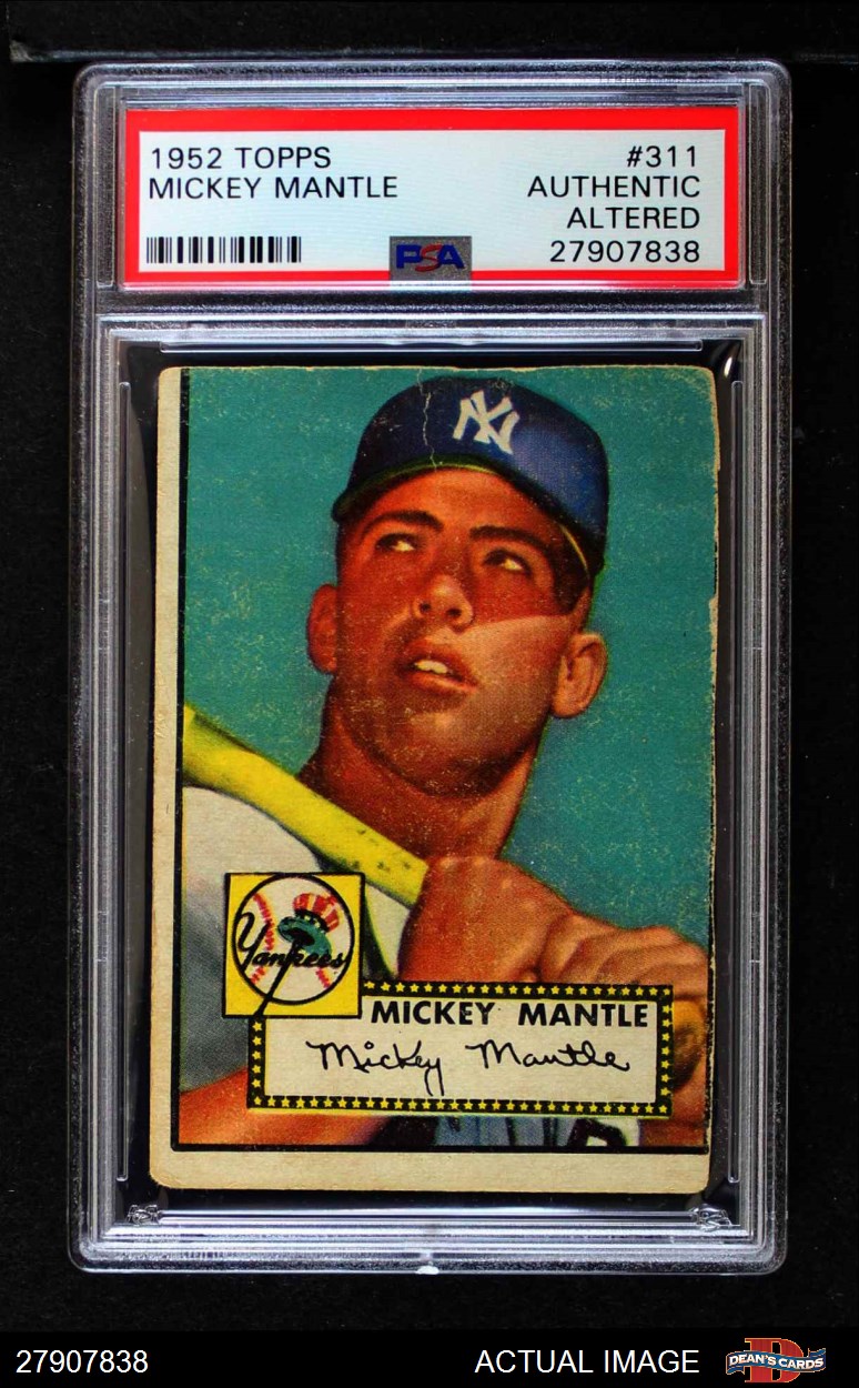 1952 Topps #311 Mickey Mantle