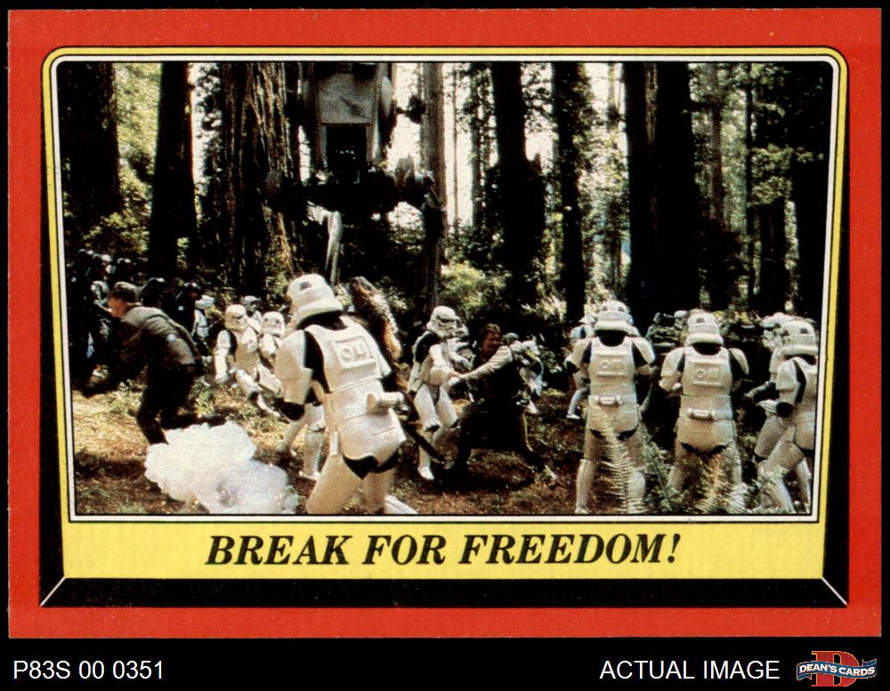 1983 Topps Star Wars Return of the Jedi #108 Break for Freedom! 7 - NM