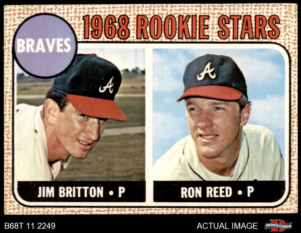 1968 Topps #76 - Ron Reed / Jim Britton Braves Rookies