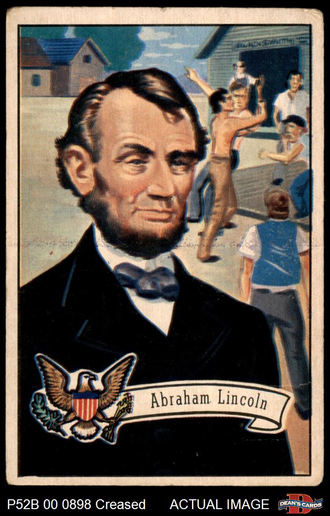 1952 Bowman U.S. Presidents #19 Abraham Lincoln