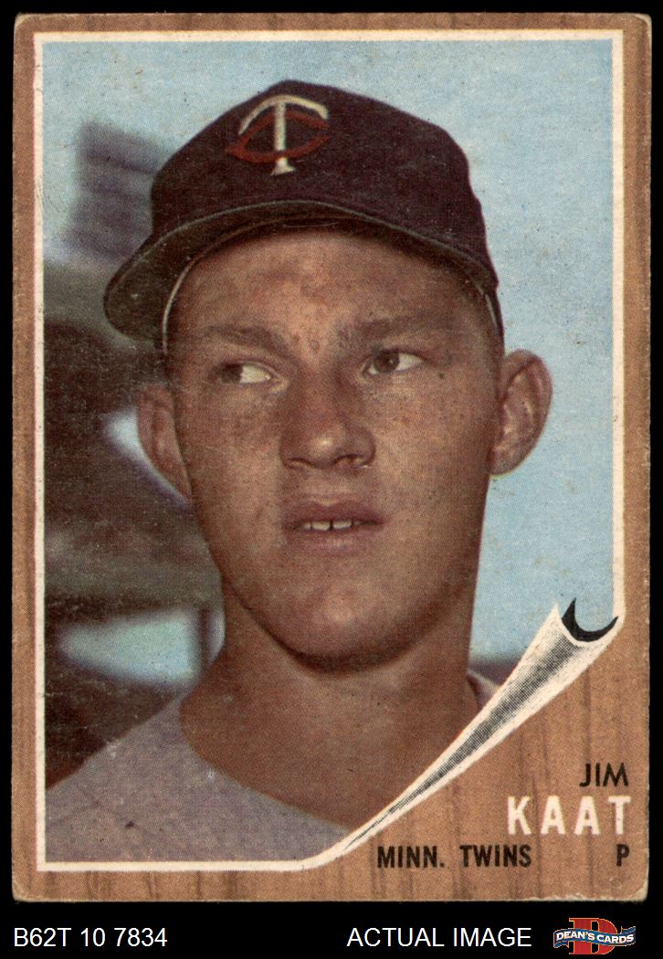 1962 Topps #21 Jim Kaat