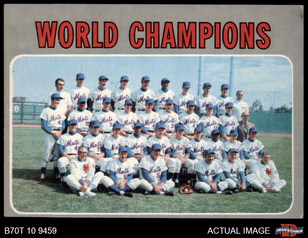 1970 Topps #1 World Champions - Mets Team