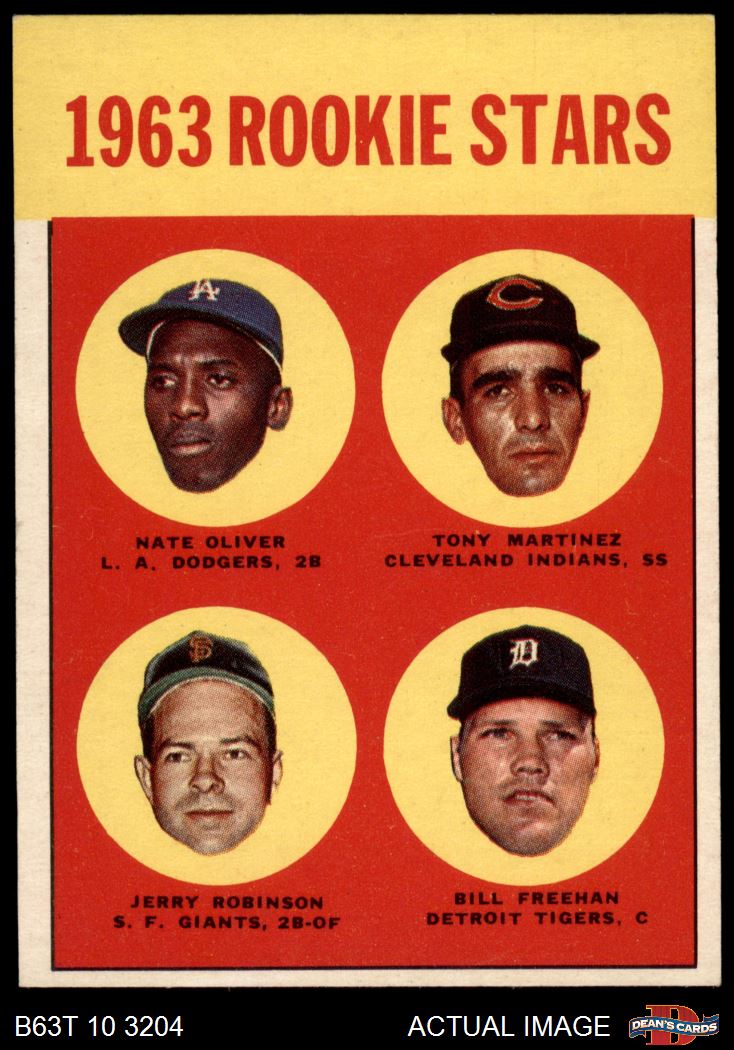 1963 Topps #466 - Bill Freehan / Tony Martinez / Nate Oliver / Jerry ...