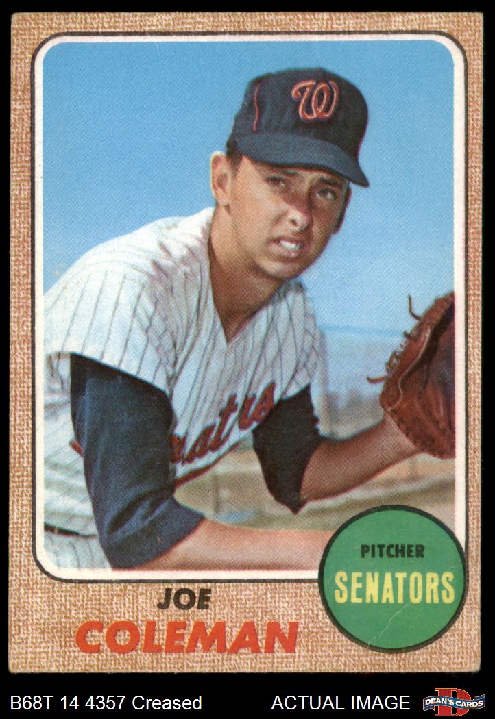 1968 Topps #573 Joe Coleman
