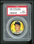 1956 Topps Pins Ted Kluszewski PSA 7 - NM